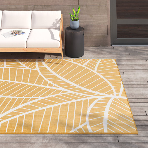 Beachcrest Home Tapis intérieur / extérieur en polypropylène tissé à la machine Vicky et ...